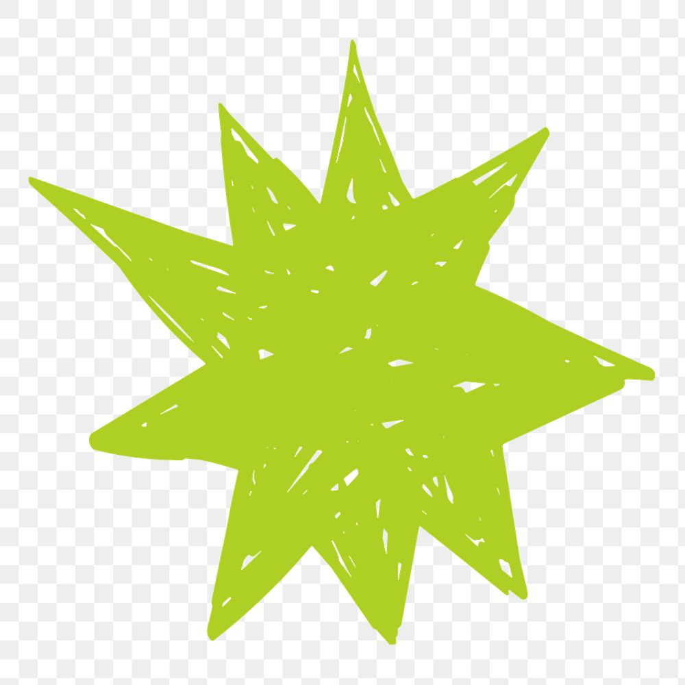 PNG Vibrant abstract green starburst, | Free PNG - rawpixel