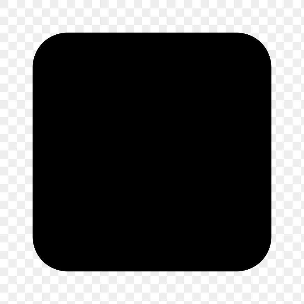 PNG Simple black rounded square | Free PNG - rawpixel