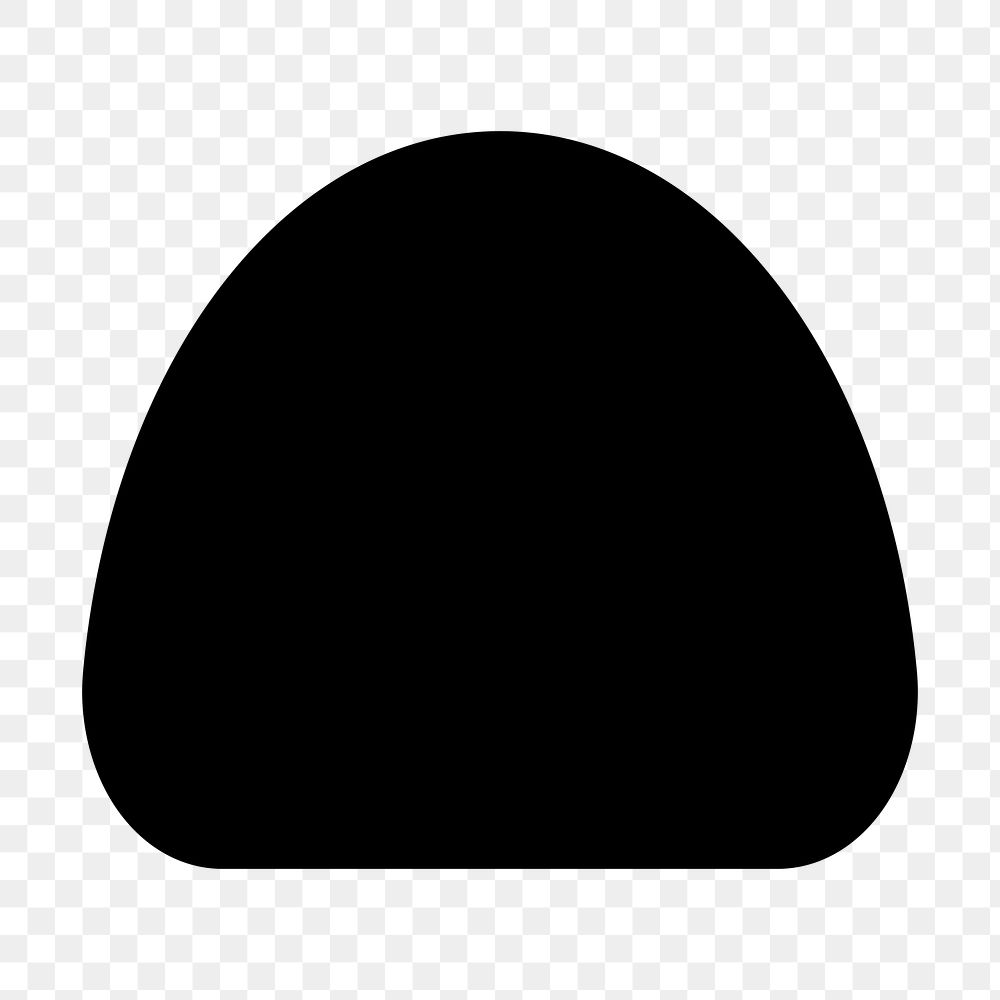 PNG Minimalist black rounded shape | Free PNG - rawpixel
