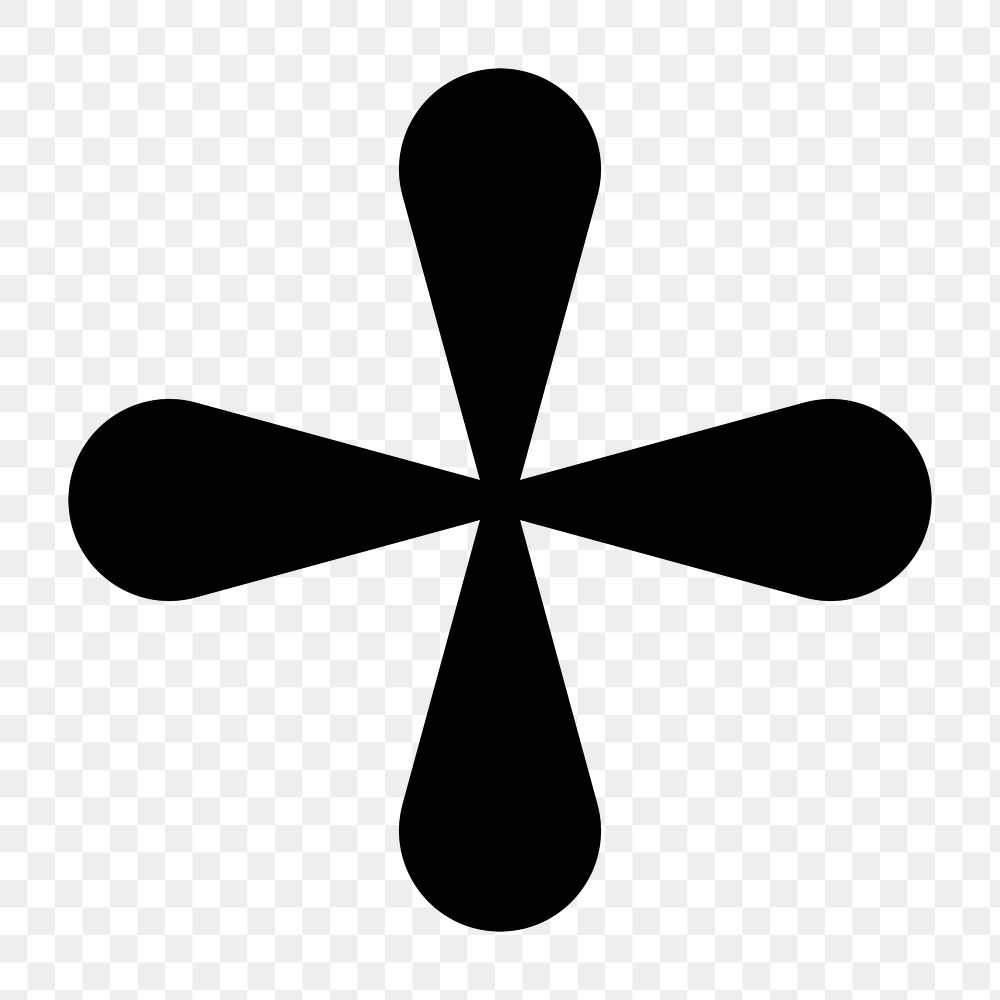PNG Black abstract cross symbol | Free PNG - rawpixel