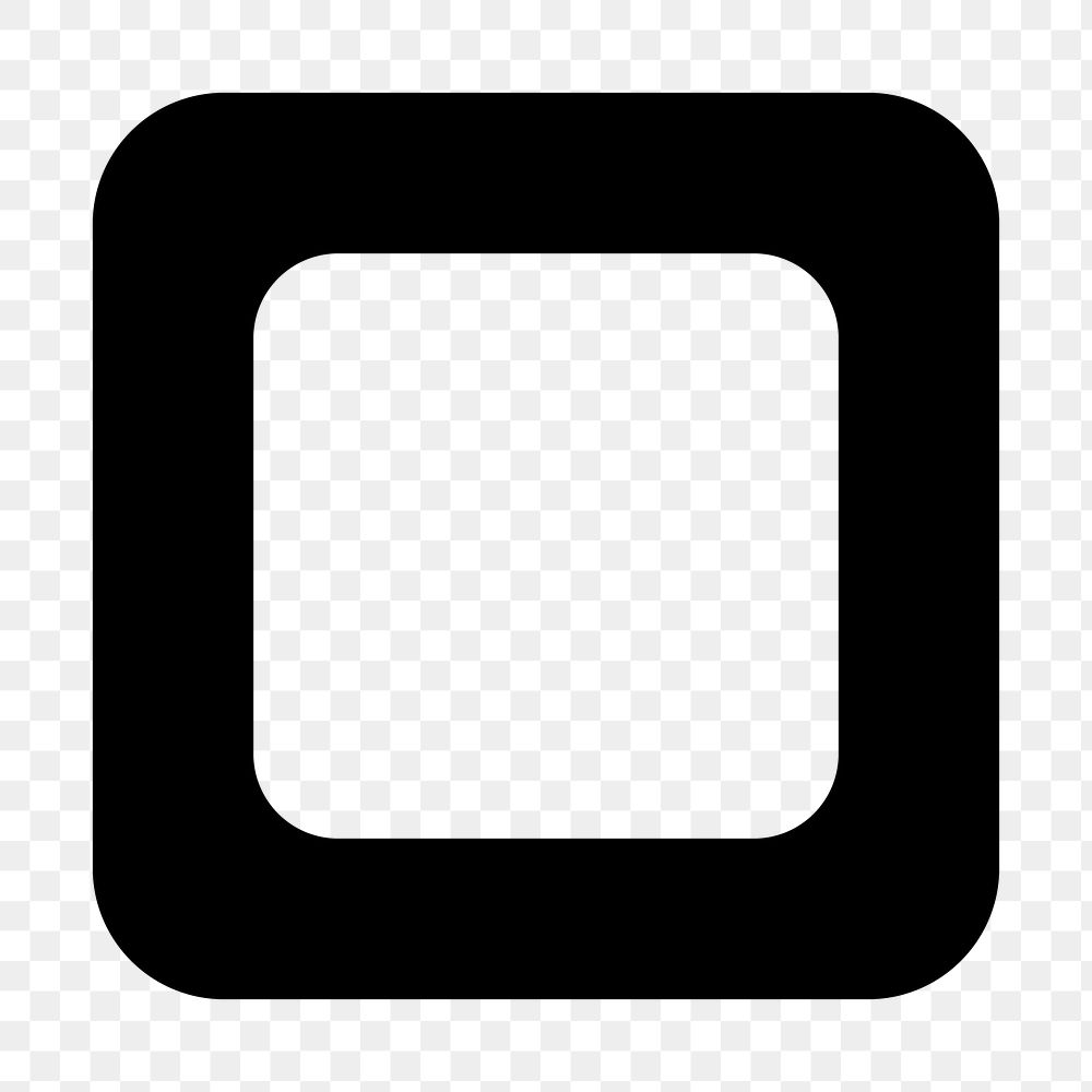 PNG Minimalist black square icon | Free PNG - rawpixel
