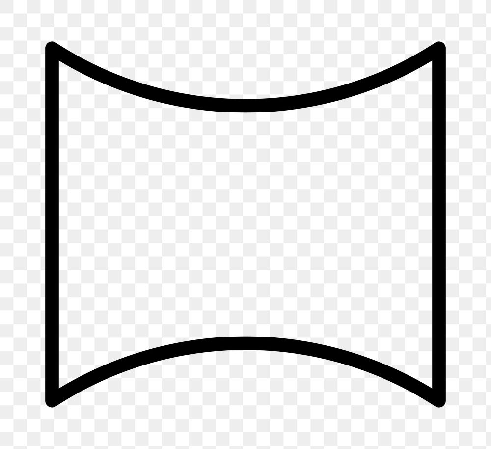 PNG Minimalist curved frame design | Free PNG - rawpixel