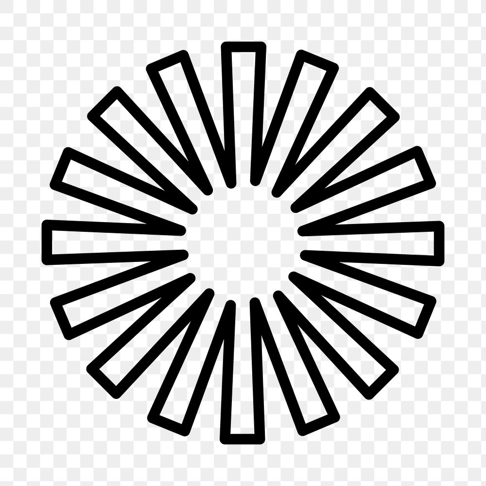 PNG Geometric radial abstract design | Free PNG - rawpixel