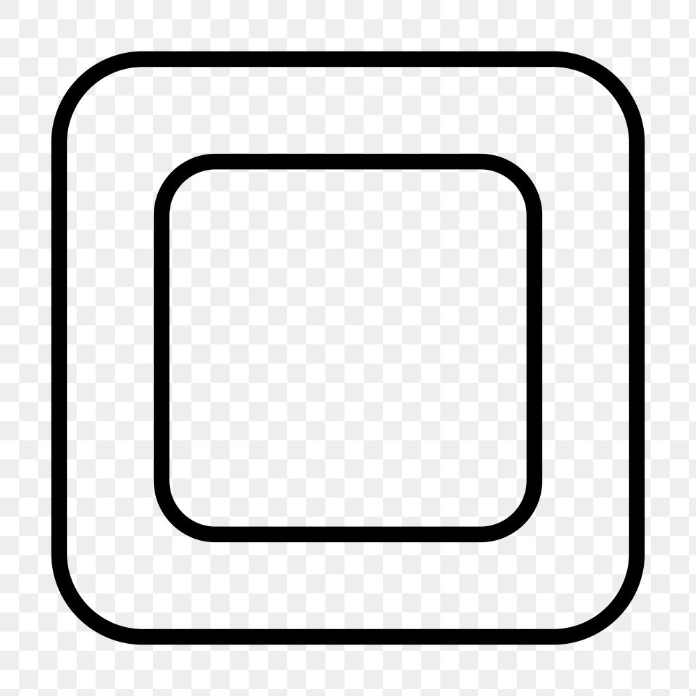 PNG Minimalist double square outline | Free PNG - rawpixel