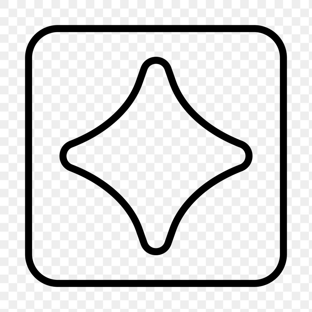 PNG Minimalist geometric star icon | Free PNG - rawpixel