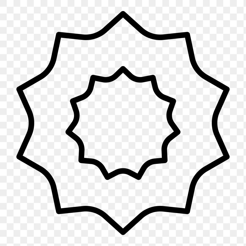 PNG Abstract geometric layered star | Free PNG - rawpixel