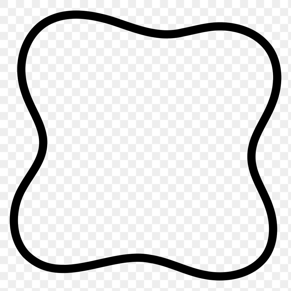 PNG Abstract wavy square outline | Free PNG - rawpixel