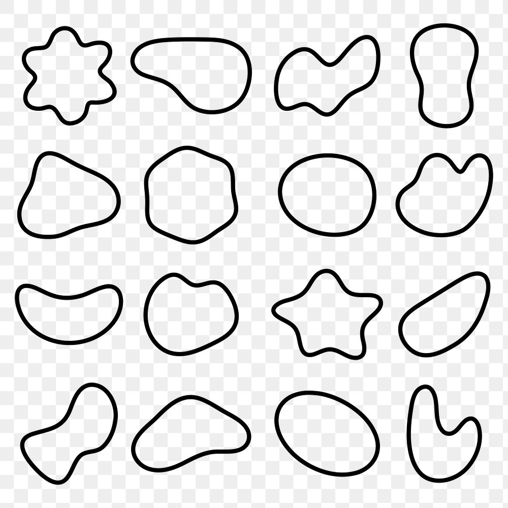 PNG Abstract organic shape vector | Premium PNG - rawpixel