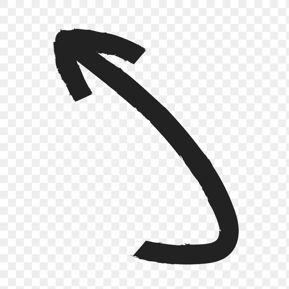 PNG Curved black arrow illustration | Free PNG - rawpixel