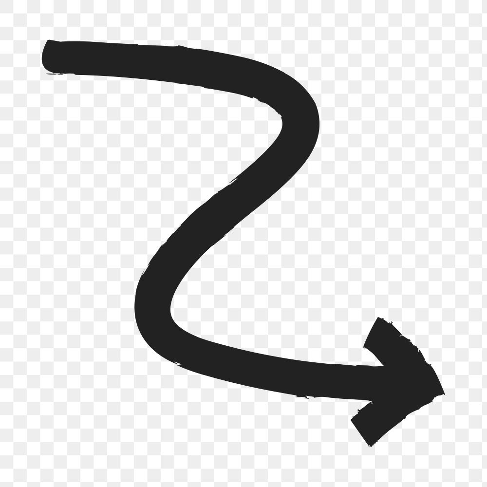 PNG Curved black arrow illustration | Free PNG - rawpixel