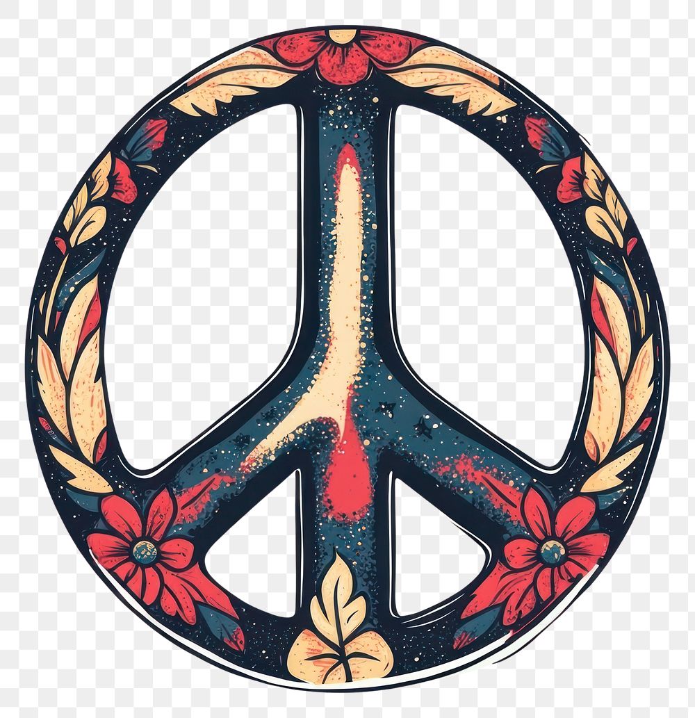 PNG Vintage peace sign symbol | Free PNG - rawpixel