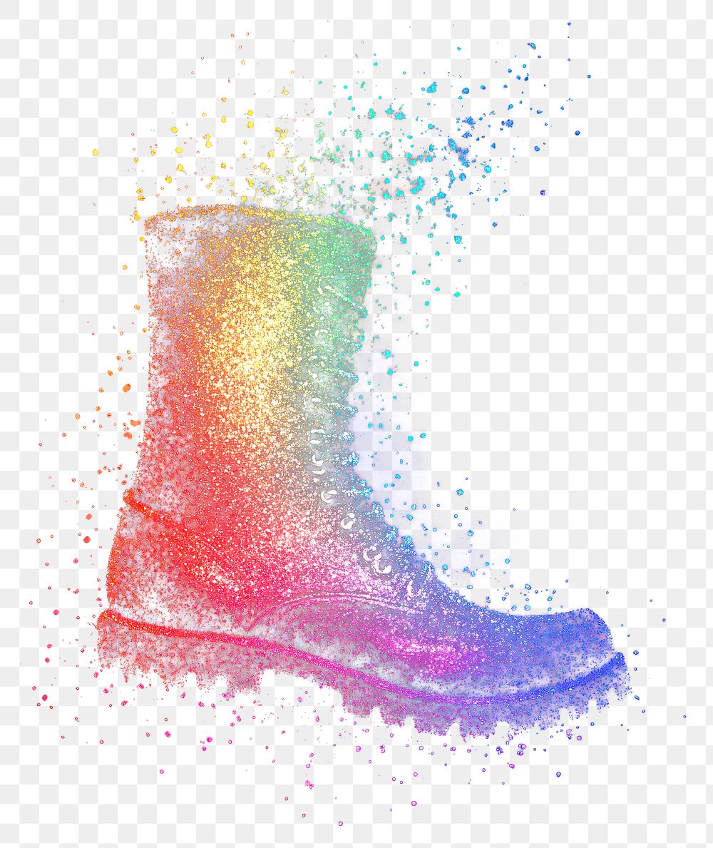 PNG Colorful boot print shape | Free PNG - rawpixel
