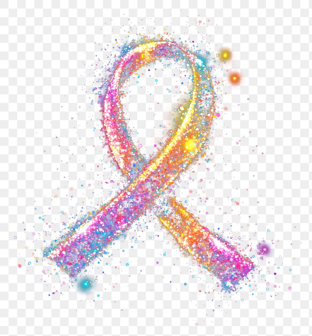 PNG Colorful cancer shape light | Free PNG - rawpixel