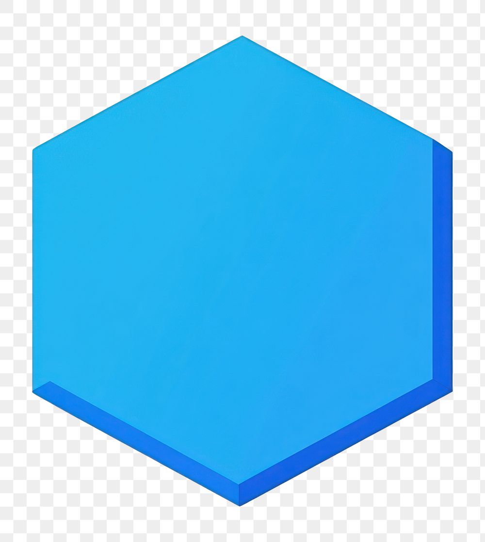 PNG Blue hexagon shape illustration | Free PNG - rawpixel