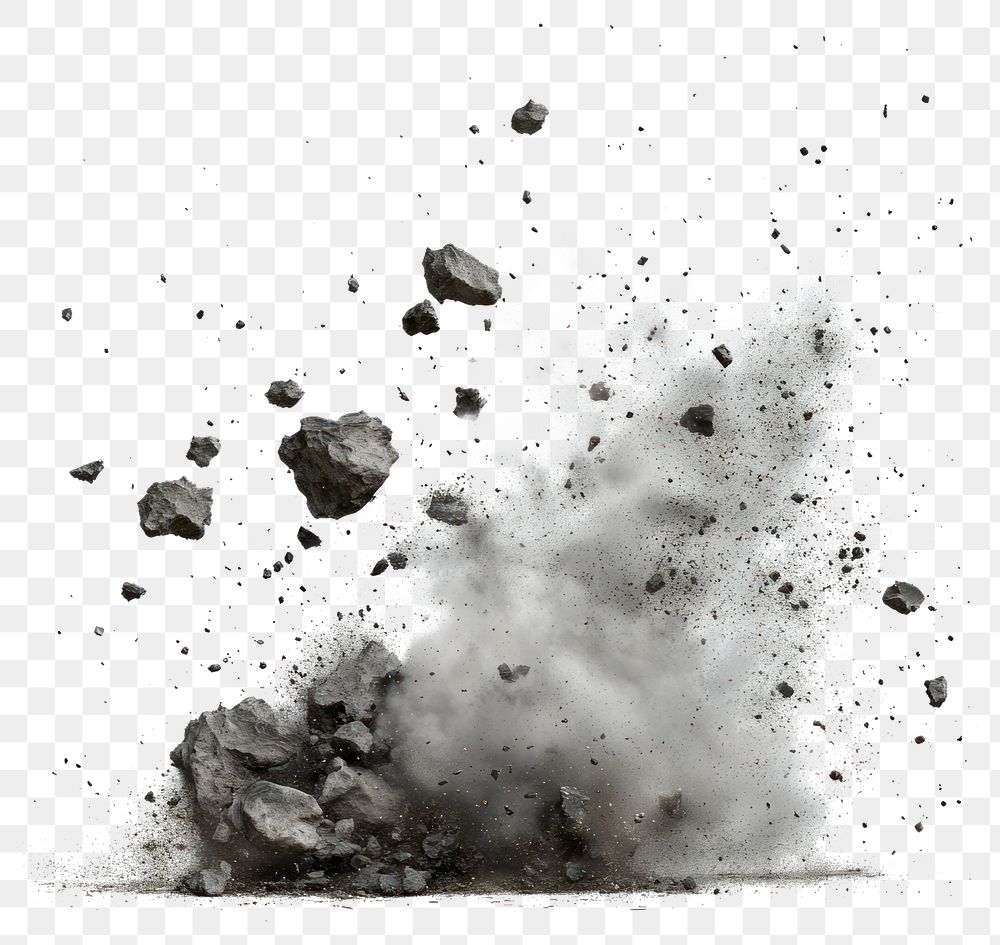 PNG Flying debris dust rocks | Free PNG - rawpixel