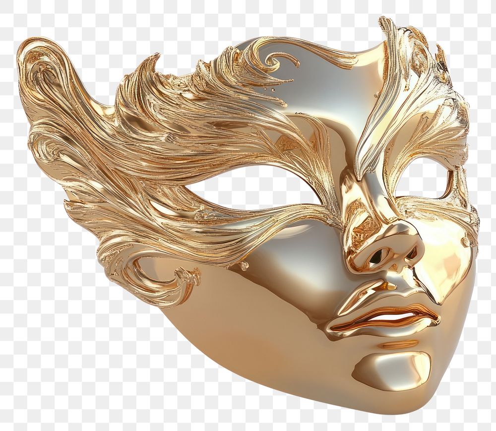 PNG Gold carnival mask gold | Free PNG - rawpixel