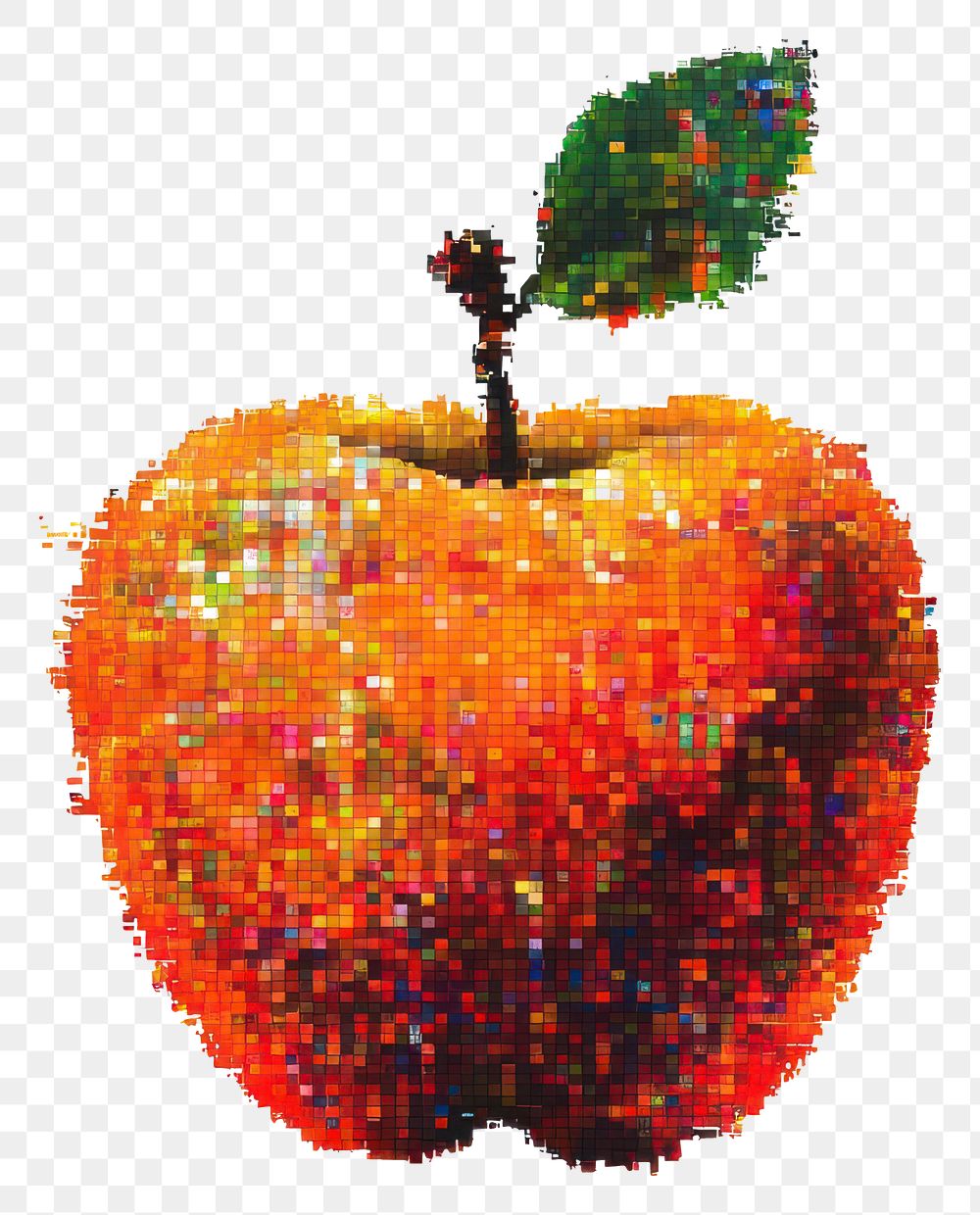 PNG Apple pixelated abstract fruit. | Free PNG - rawpixel
