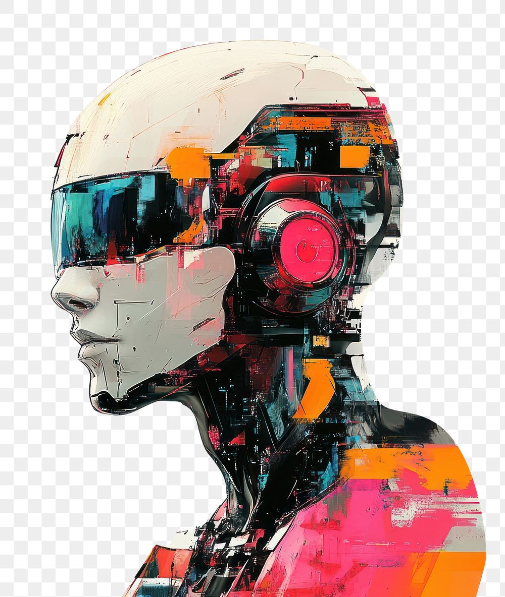 PNG Robot abstract modern art. | Free PNG - rawpixel