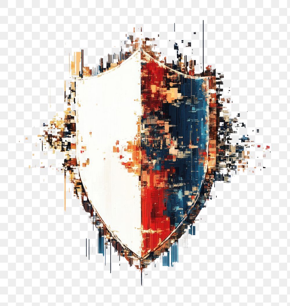 PNG Shield abstract pixels art. | Free PNG - rawpixel