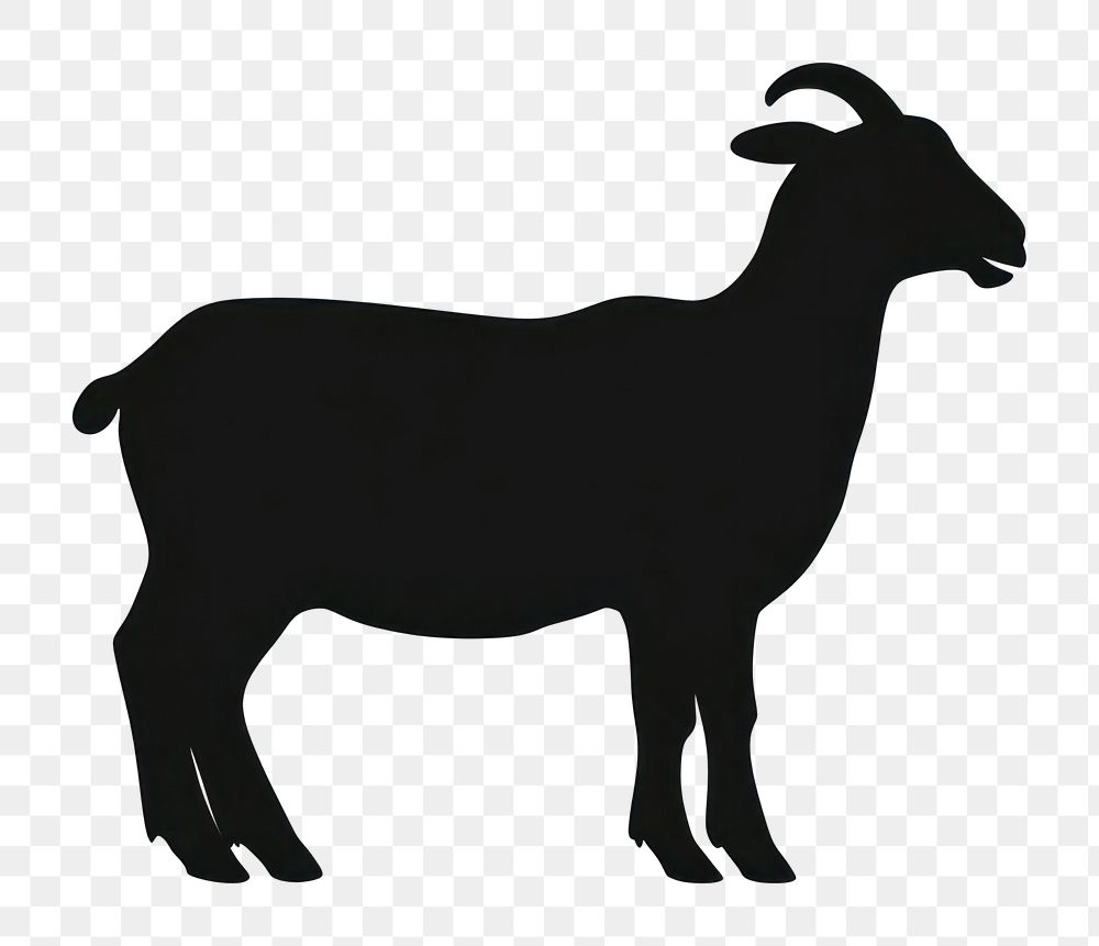 PNG Goat silhouette illustration livestock | Free PNG - rawpixel