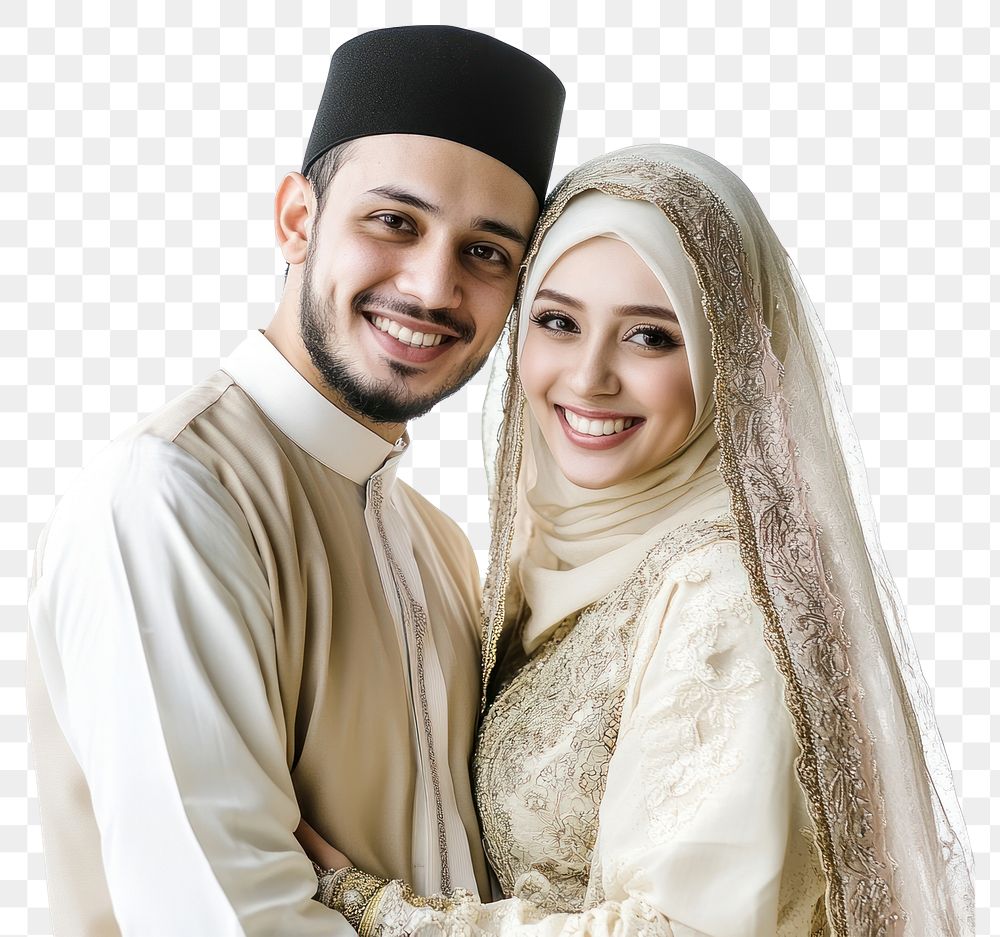 PNG Happy muslim newly wed | Free PNG - rawpixel