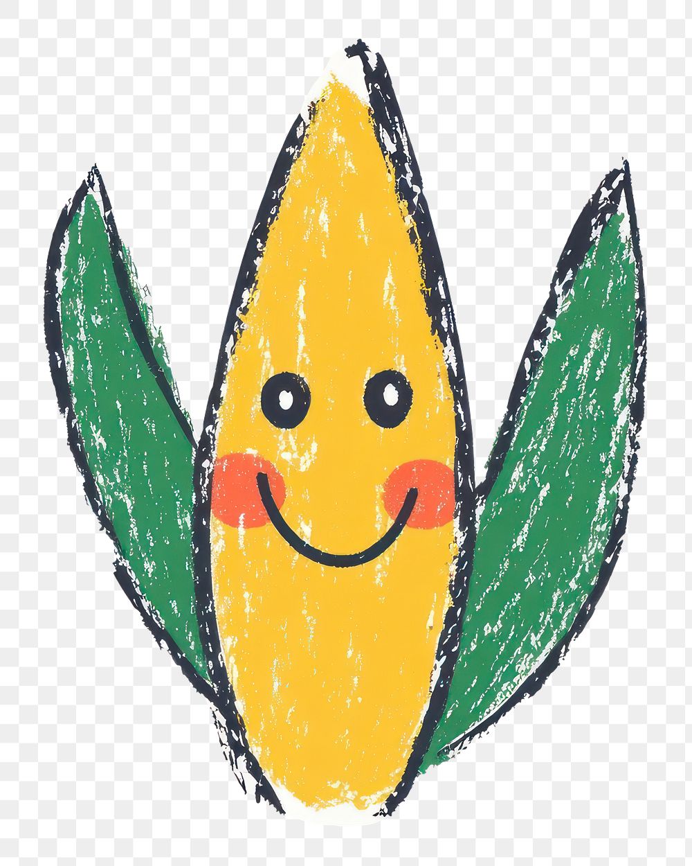 PNG Baby corn illustration smile | Free PNG - rawpixel