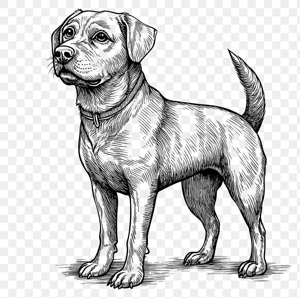 PNG Dog art drawing sketch. | Free PNG - rawpixel
