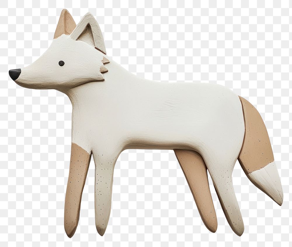 PNG 2d clay wolf figurine | Free PNG - rawpixel