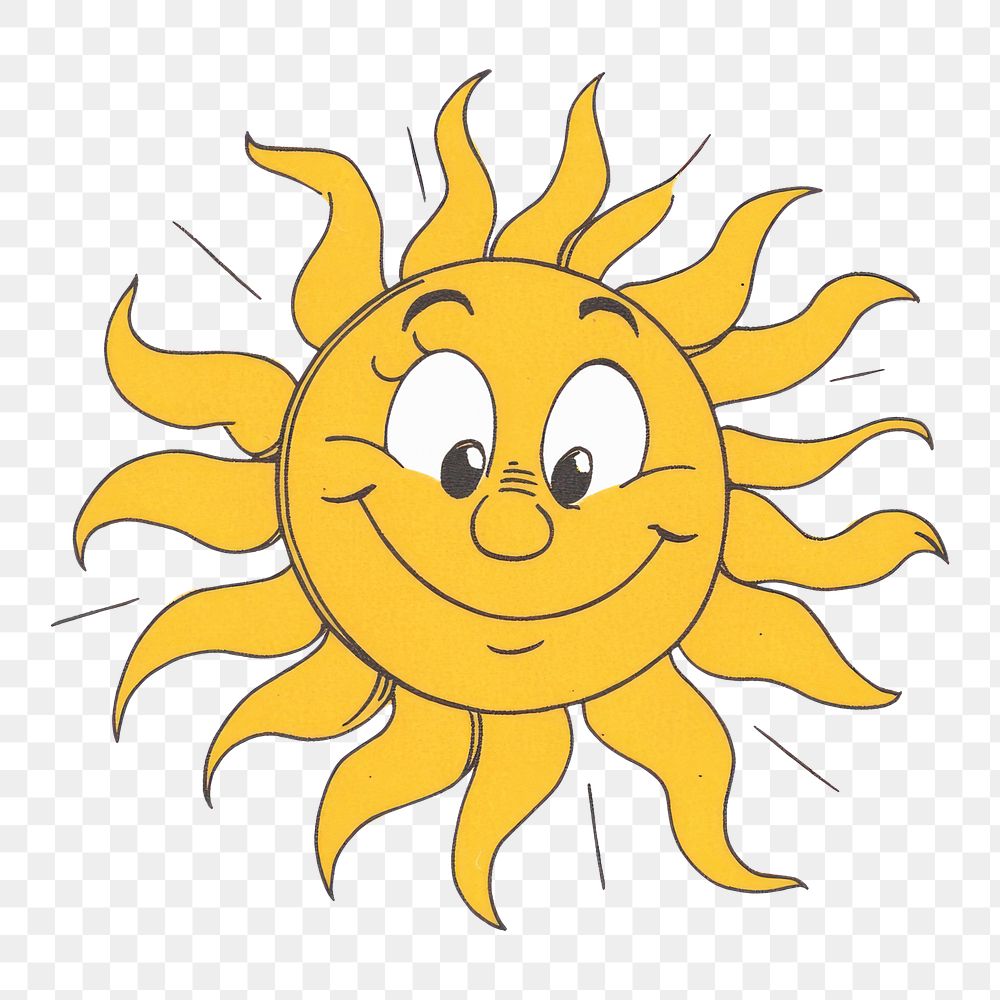 PNG Sun illustration face sunflower. | Free PNG - rawpixel