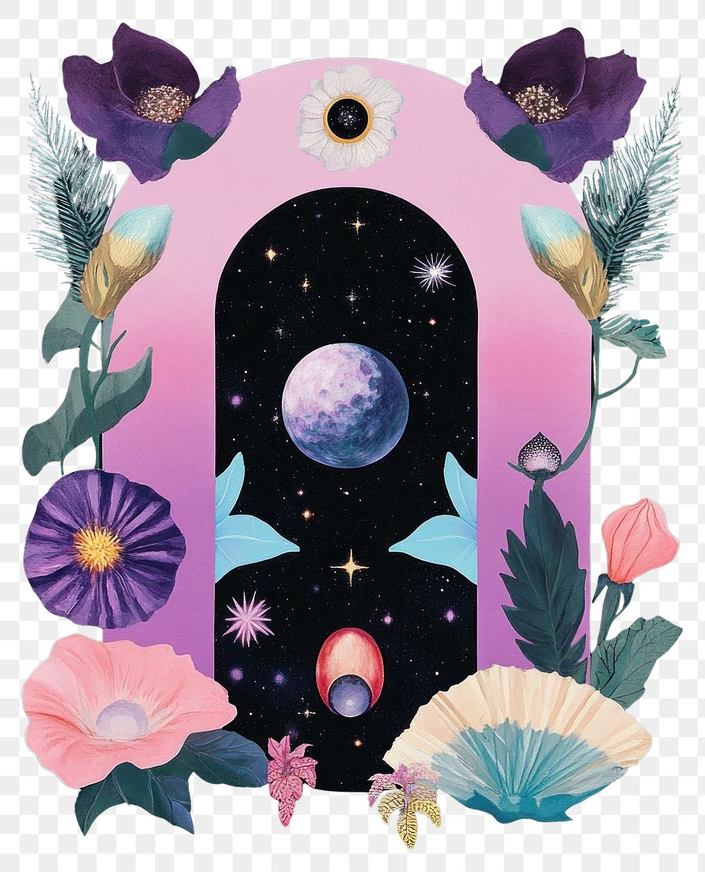 PNG Op art illustration flowers | Free PNG - rawpixel