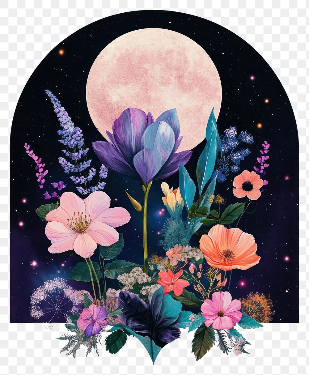 PNG Botanica illustration flowers art | Free PNG - rawpixel