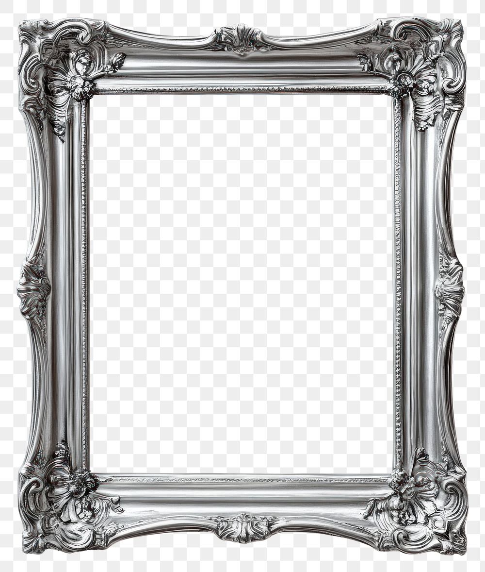 PNG Vintage silver frame blackboard | Free PNG - rawpixel
