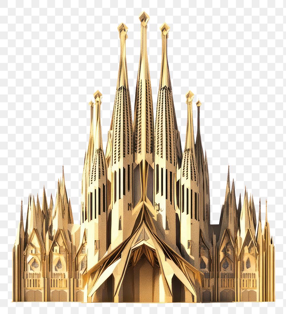 PNG Architecture cathedral detailed sagrada. | Free PNG - rawpixel