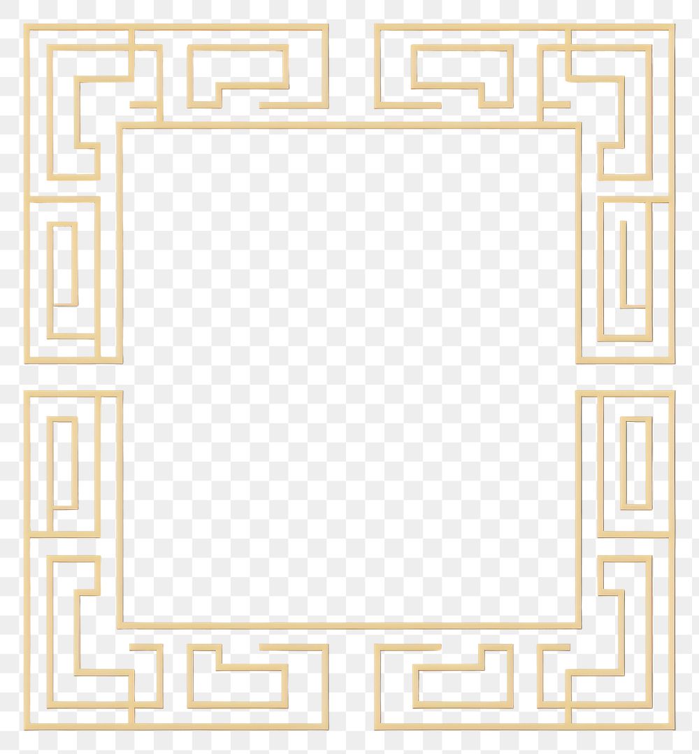 PNG Chinese golden border minimalist | Premium PNG - rawpixel