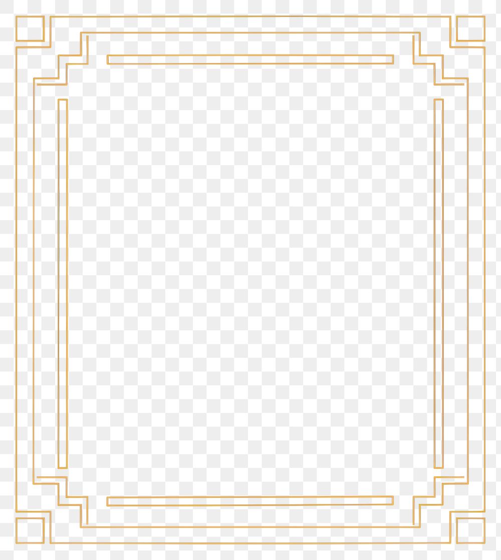 PNG Chinese golden border minimalist | Free PNG - rawpixel