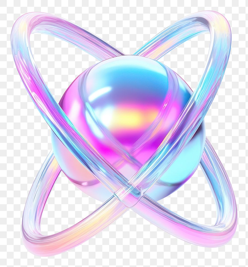 PNG Y2k chrome science atom | Premium PNG - rawpixel