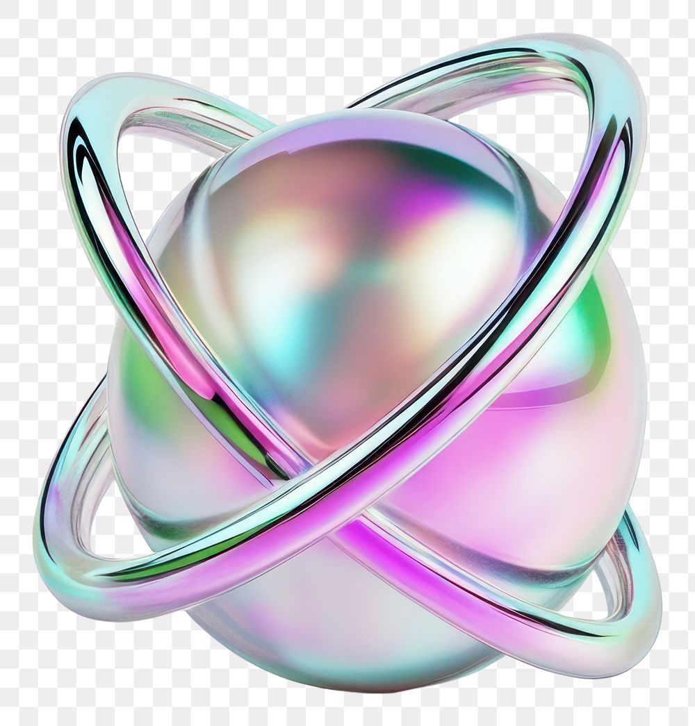 PNG Y2k chrome science atom | Free PNG - rawpixel