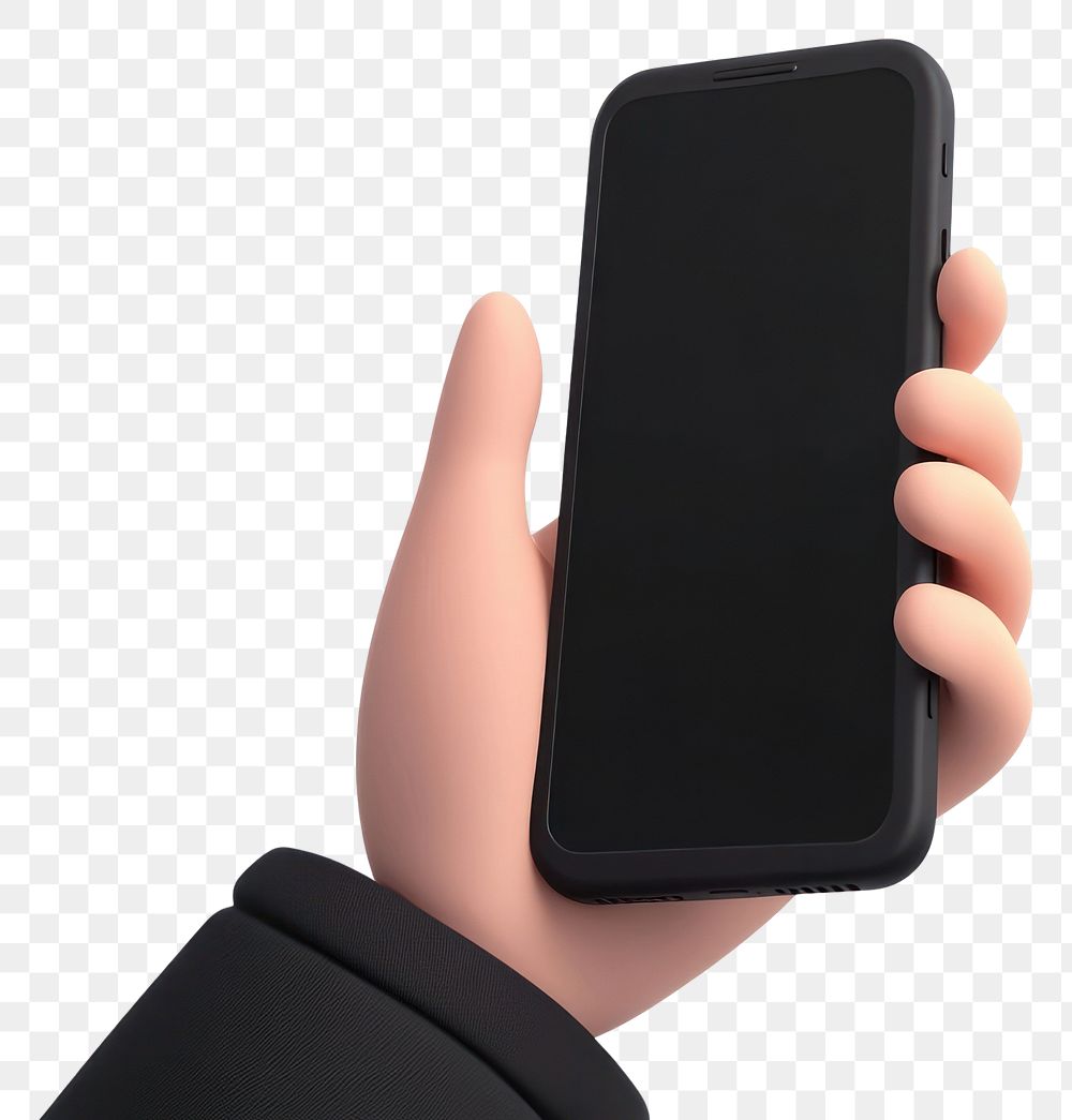 PNG Hand holding black screen | Free PNG - rawpixel