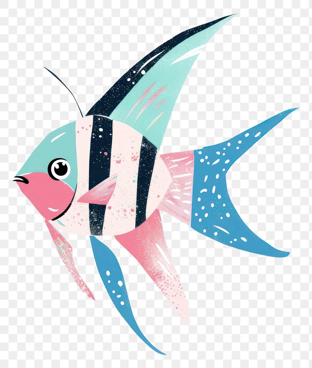 PNG Cute angel fish illustration | Free PNG - rawpixel