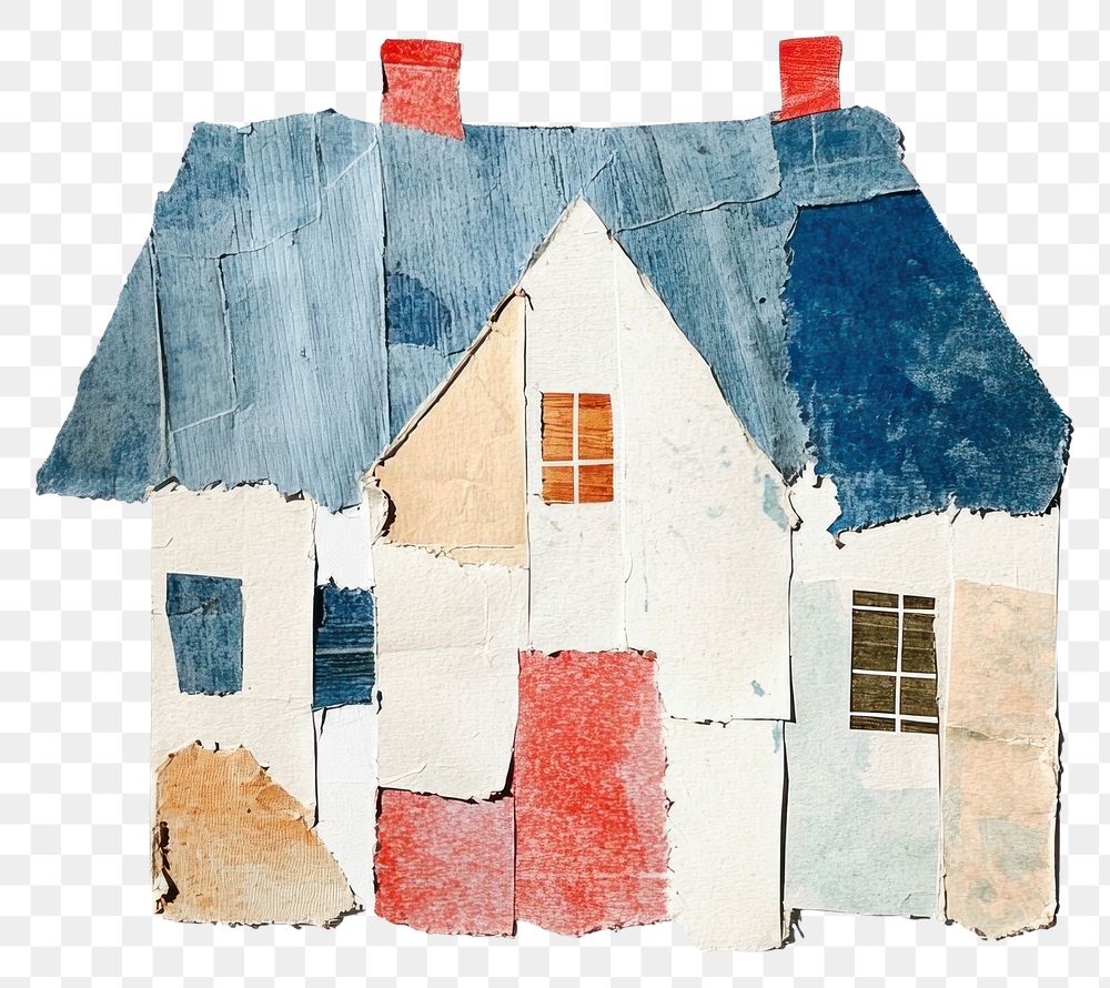 PNG Blue buildings collage texture | Free PNG - rawpixel