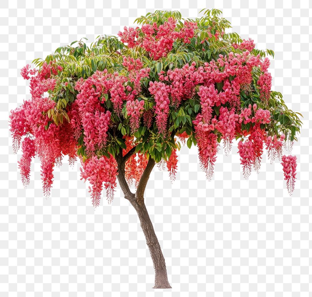 PNG Red Wisteria flower tree | Free PNG - rawpixel