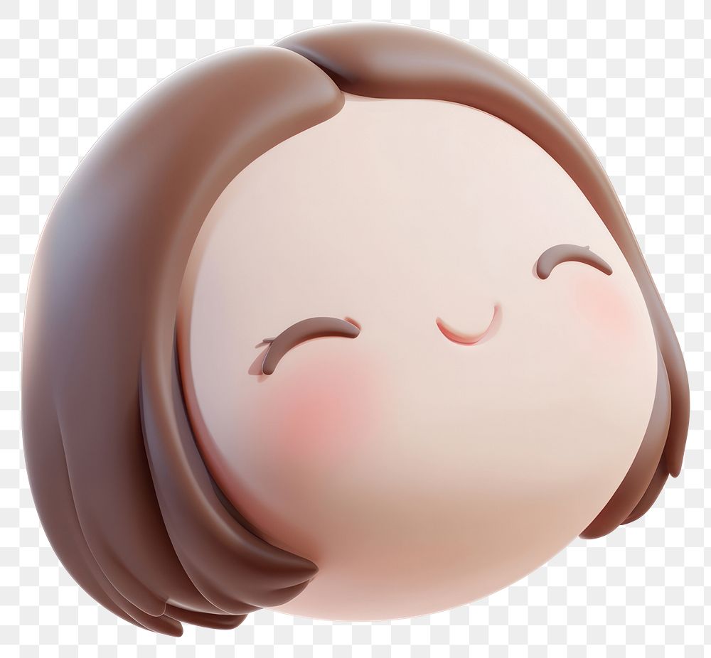 PNG Cute girl Cheeks puffed | Free PNG - rawpixel