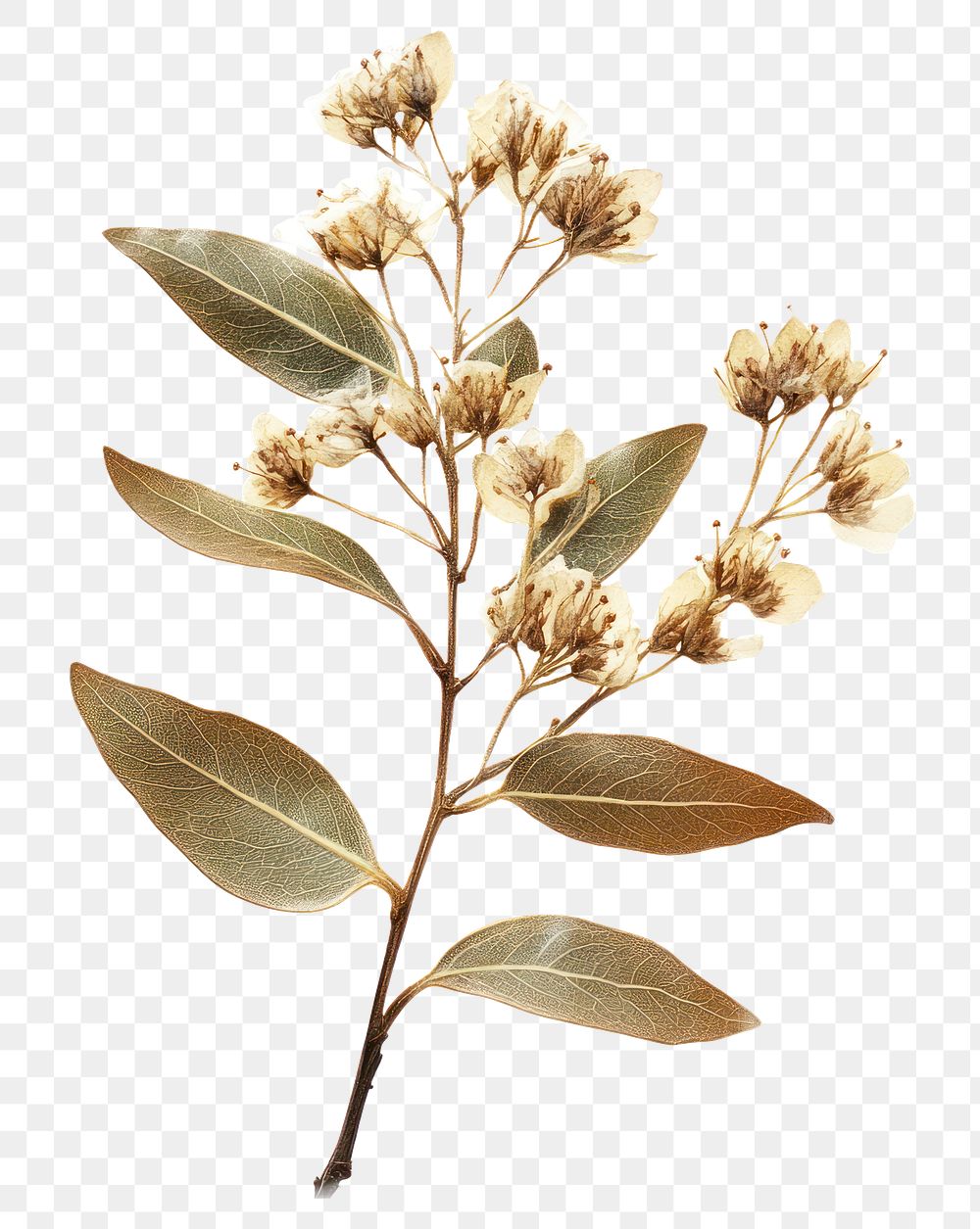PNG Myrtle flowers dried arrangement. | Free PNG - rawpixel