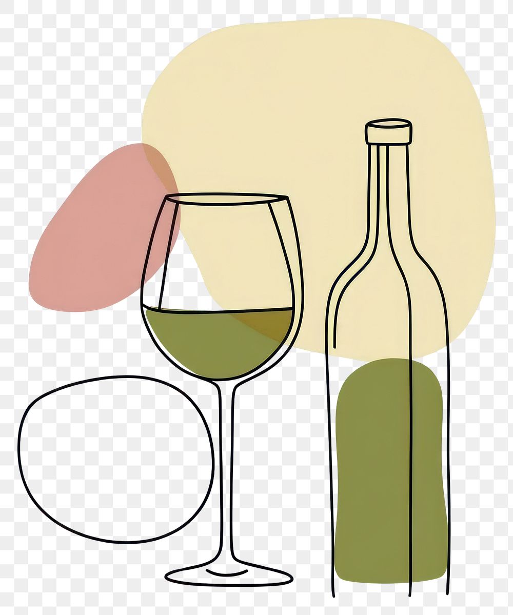 PNG Abstract wine line art | Free PNG - rawpixel
