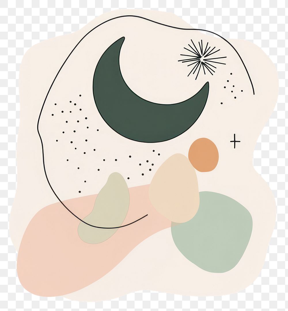 PNG Abstract celestial line art | Free PNG - rawpixel