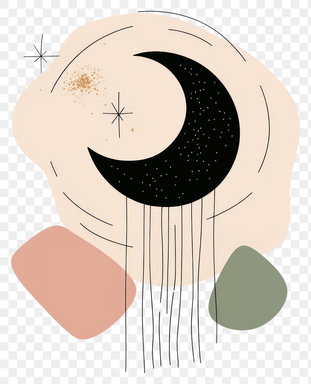 PNG Abstract celestial line art | Free PNG - rawpixel