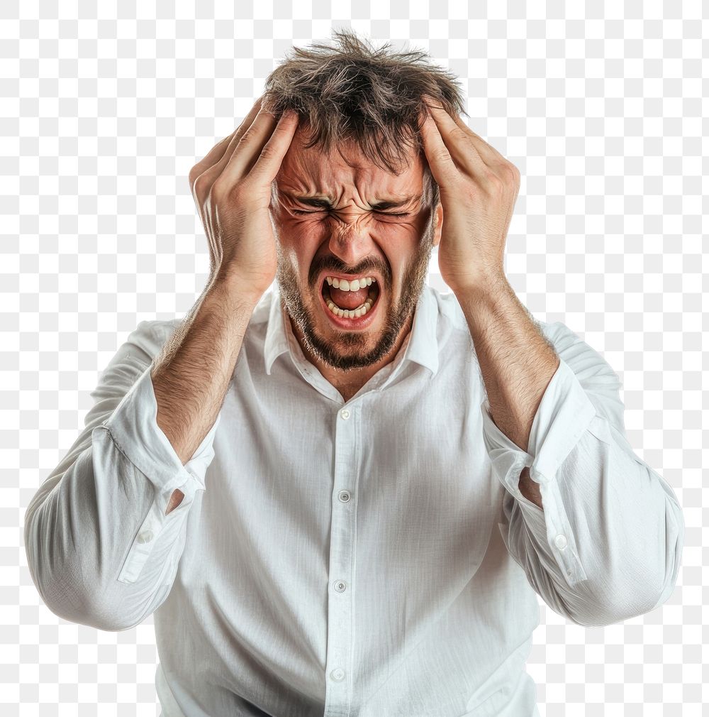 PNG Real man Acting stressed | Free PNG - rawpixel