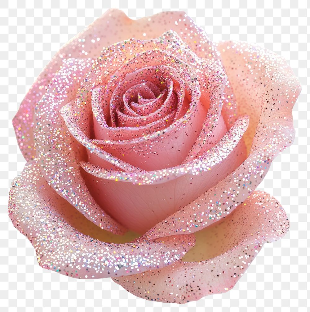PNG Pink rose glitter petals | Free PNG - rawpixel