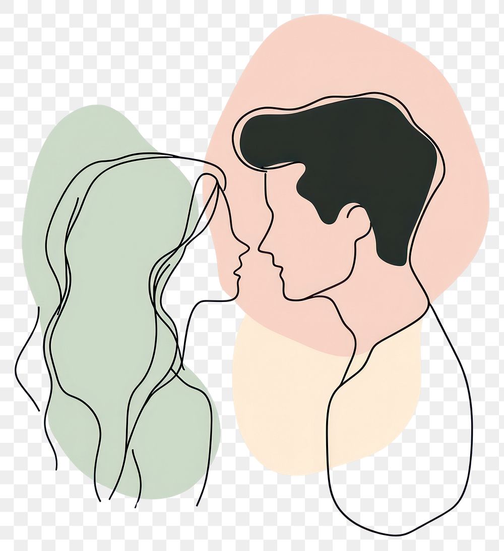 PNG Abstract couple line art | Free PNG - rawpixel