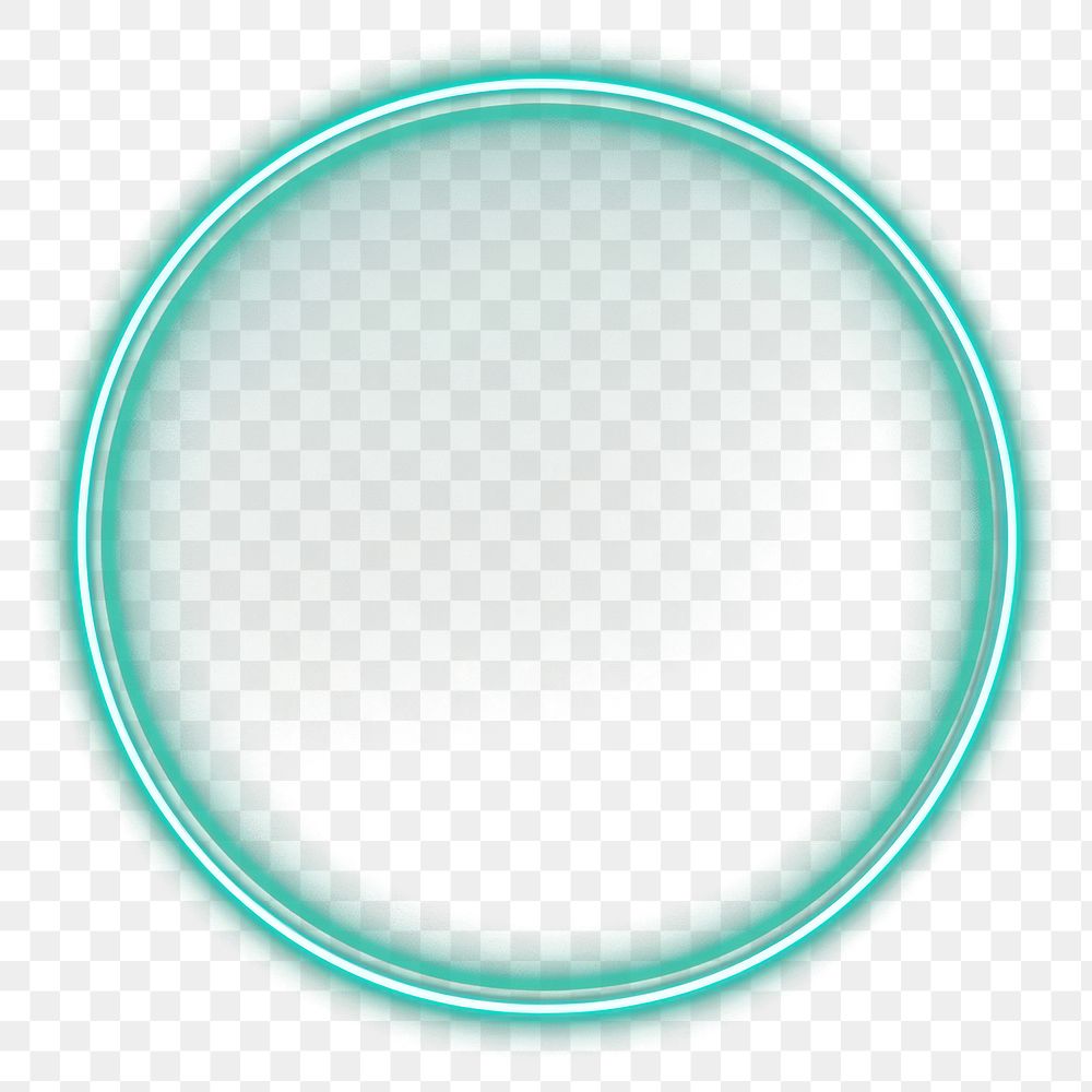 PNG Neon circular frame design | Free PNG - rawpixel